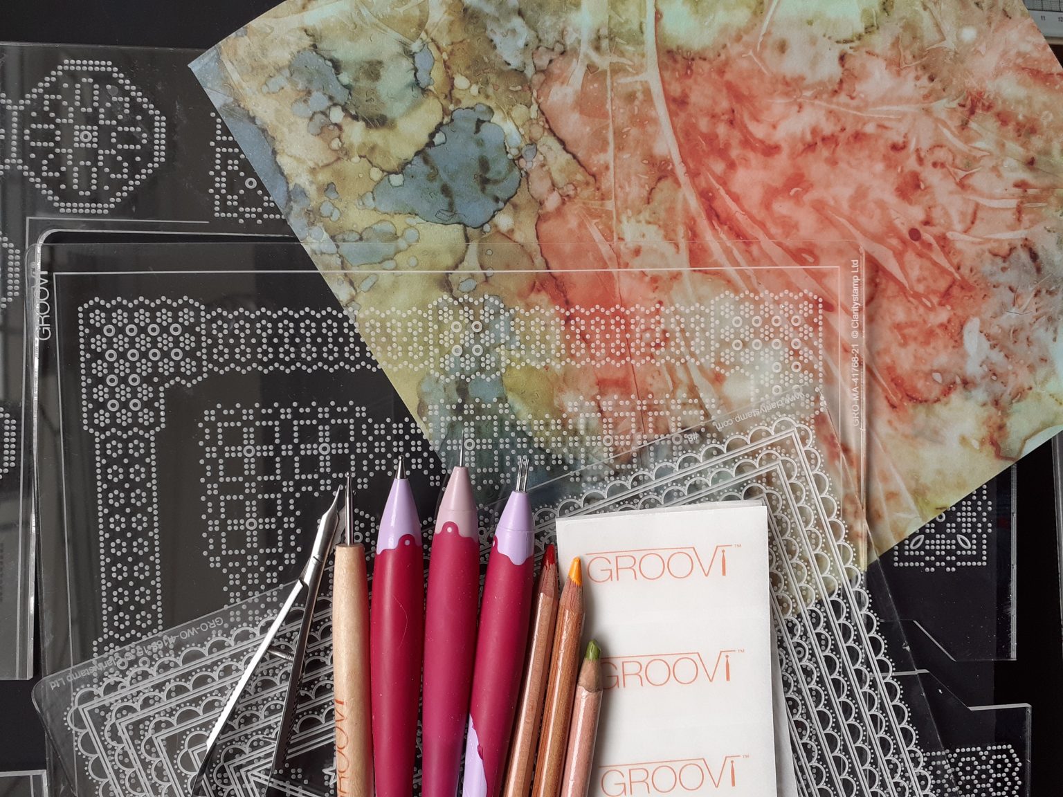 Clarity’s Blog Tutorial: How To Combine Embossed Patterns with Basic Grids