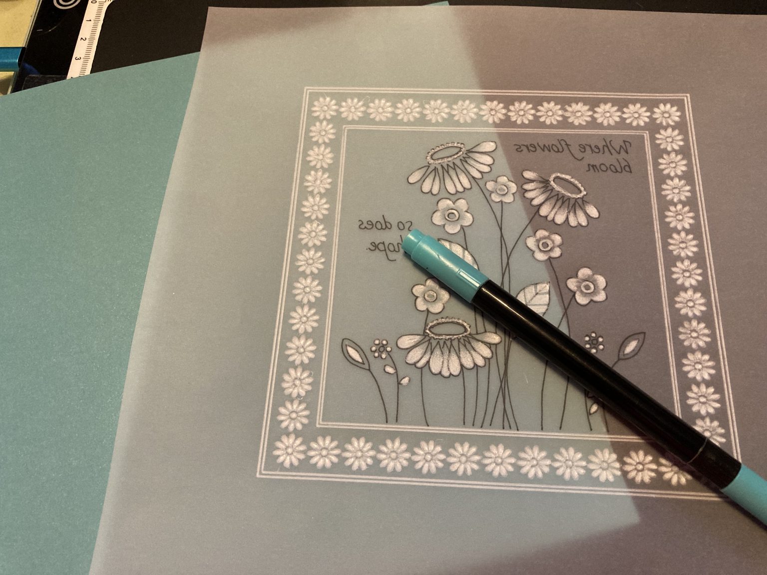 Clarity Matters Blog Tutorial: How To Trace A Design With A Pen