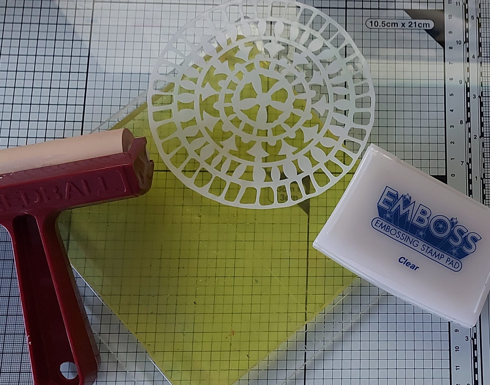 Clarity Matters Blog Tutorial: How To Emboss and Print with a Stencil