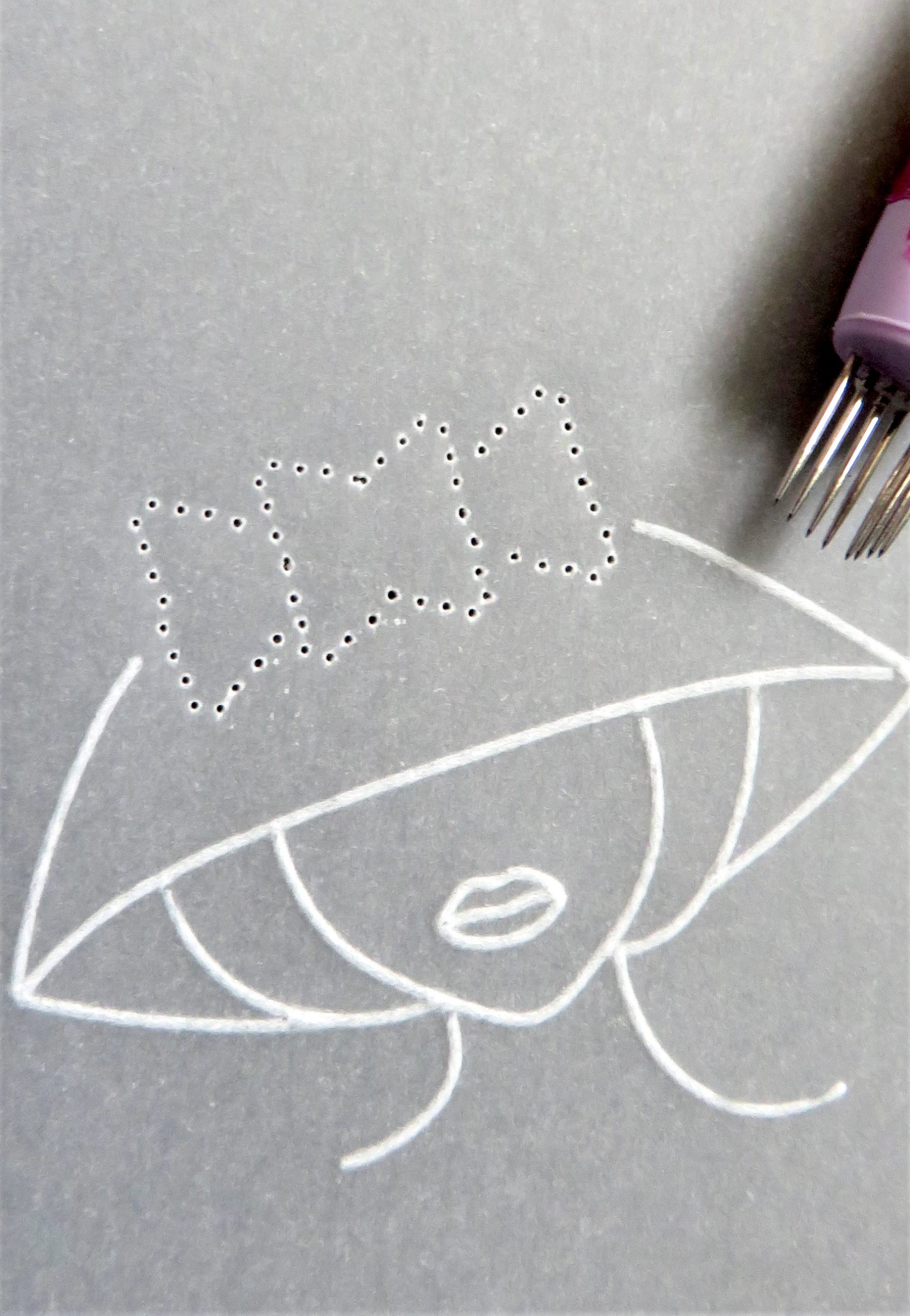 Clarity Matters Blog Tutorial: How To Use the Pergamano Picot V Medium Tool