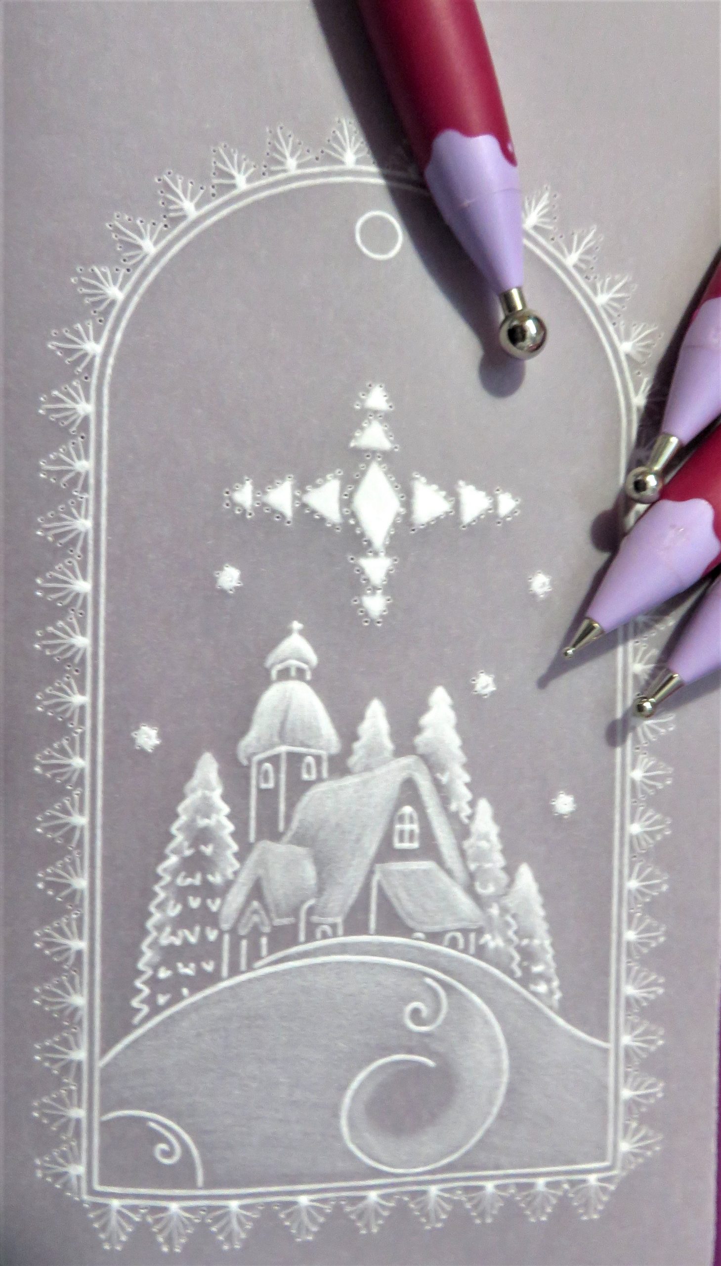 Clarity Matters Blog Tutorial: How To Use the Pergamano Picot V Large Tool