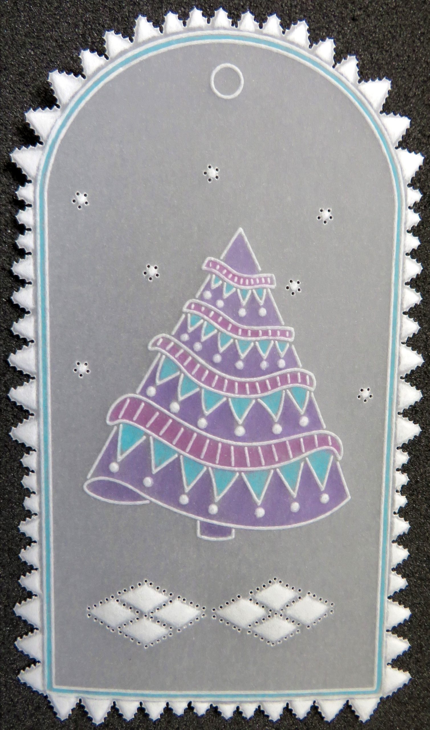 Clarity Matters Blog Tutorial: How To Use the Pergamano Picot V Large Tool