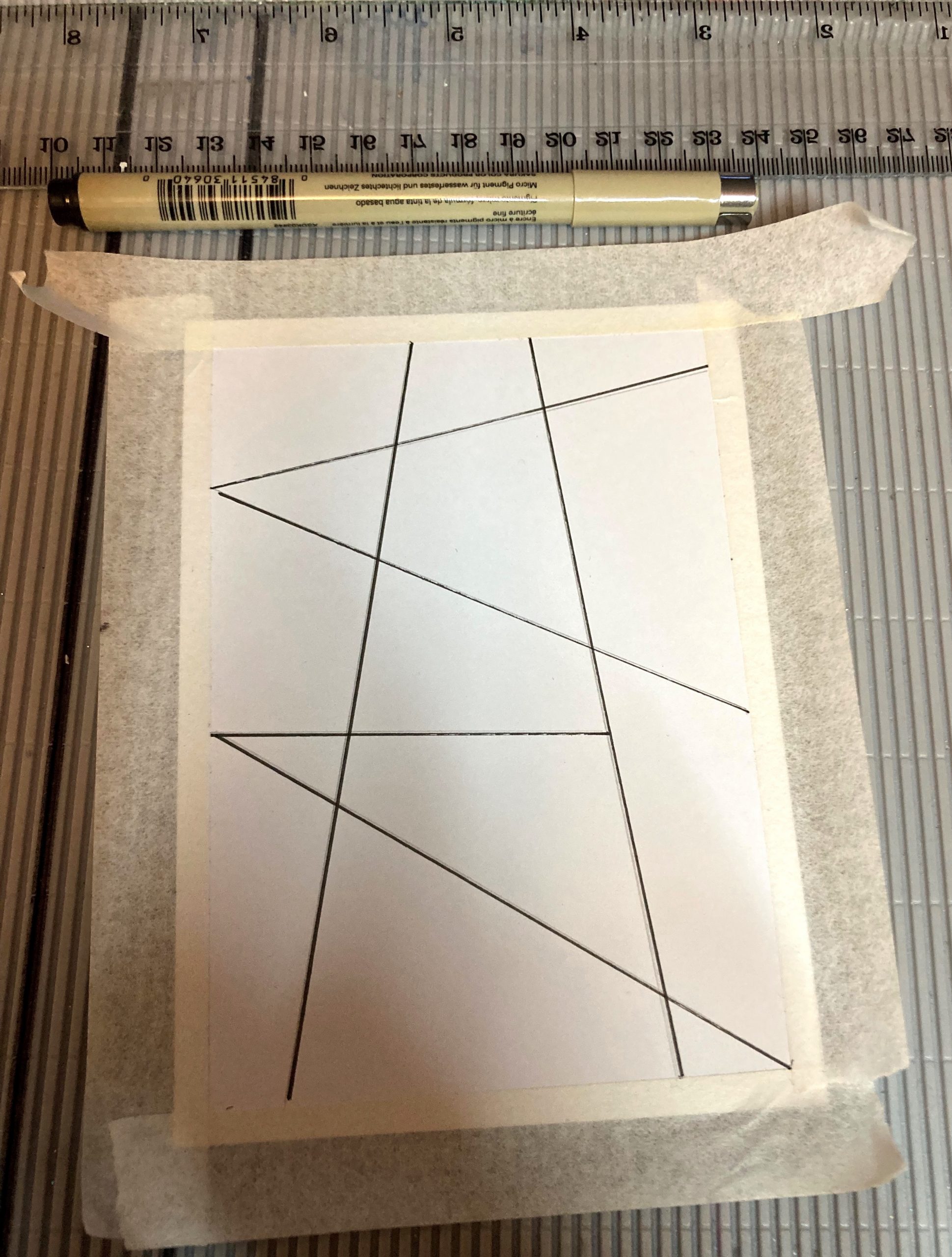 Clarity Matters Blog Tutorial: How To Stamp In To Masked Off Areas