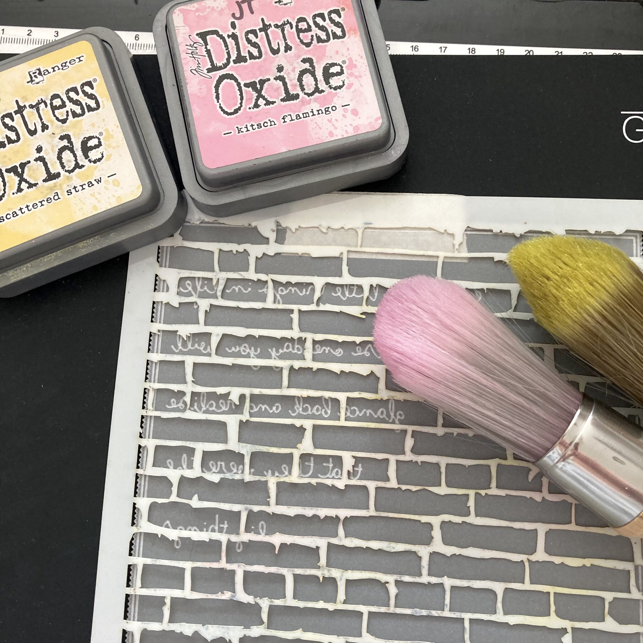 Clarity Matters Blog Tutorial: How To Use Oxide Ink To Colour Parchment And Use Stencils