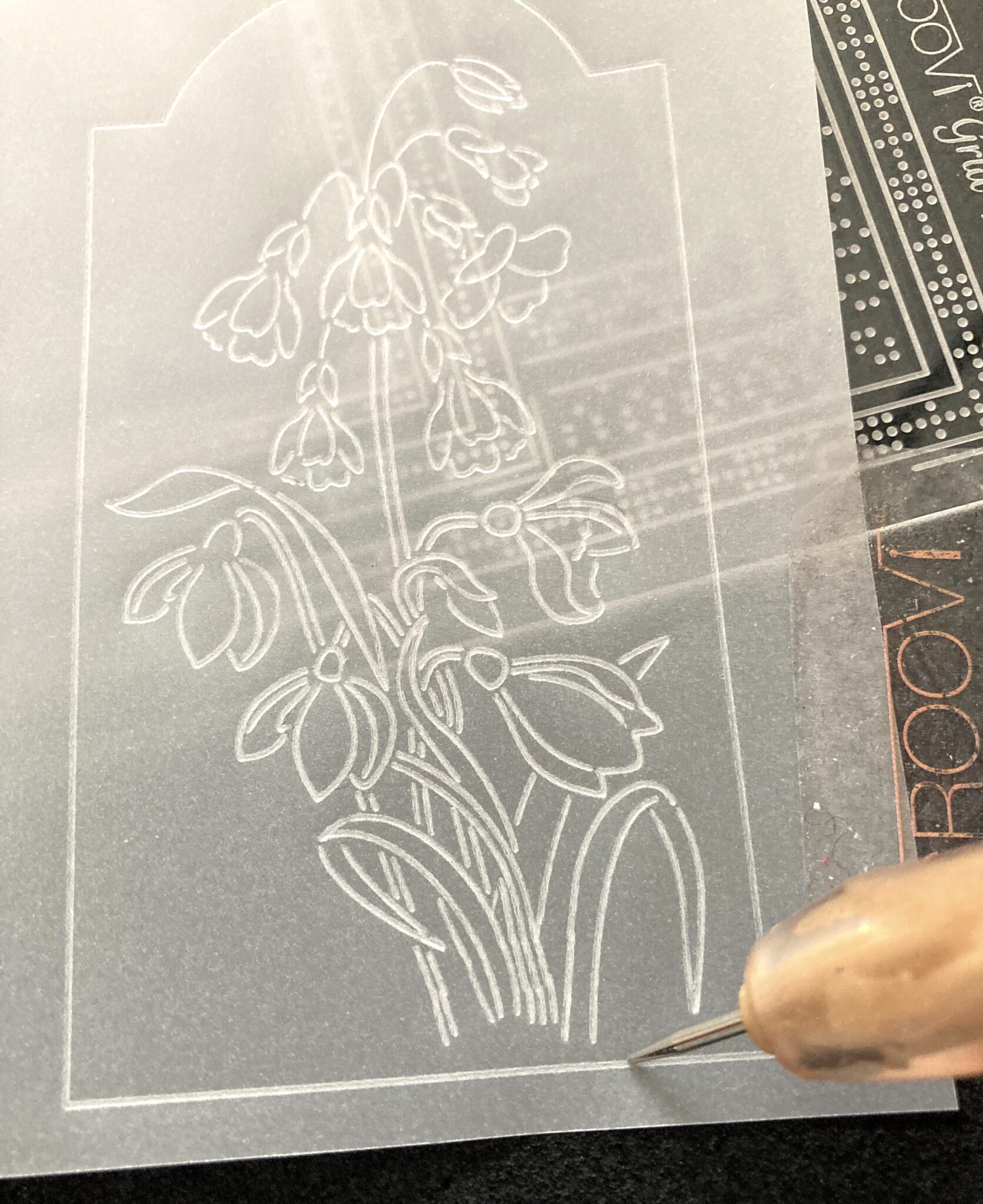 Clarity Matters Blog Tutorial: How To Use Oxide Ink To Colour Parchment And Use Stencils