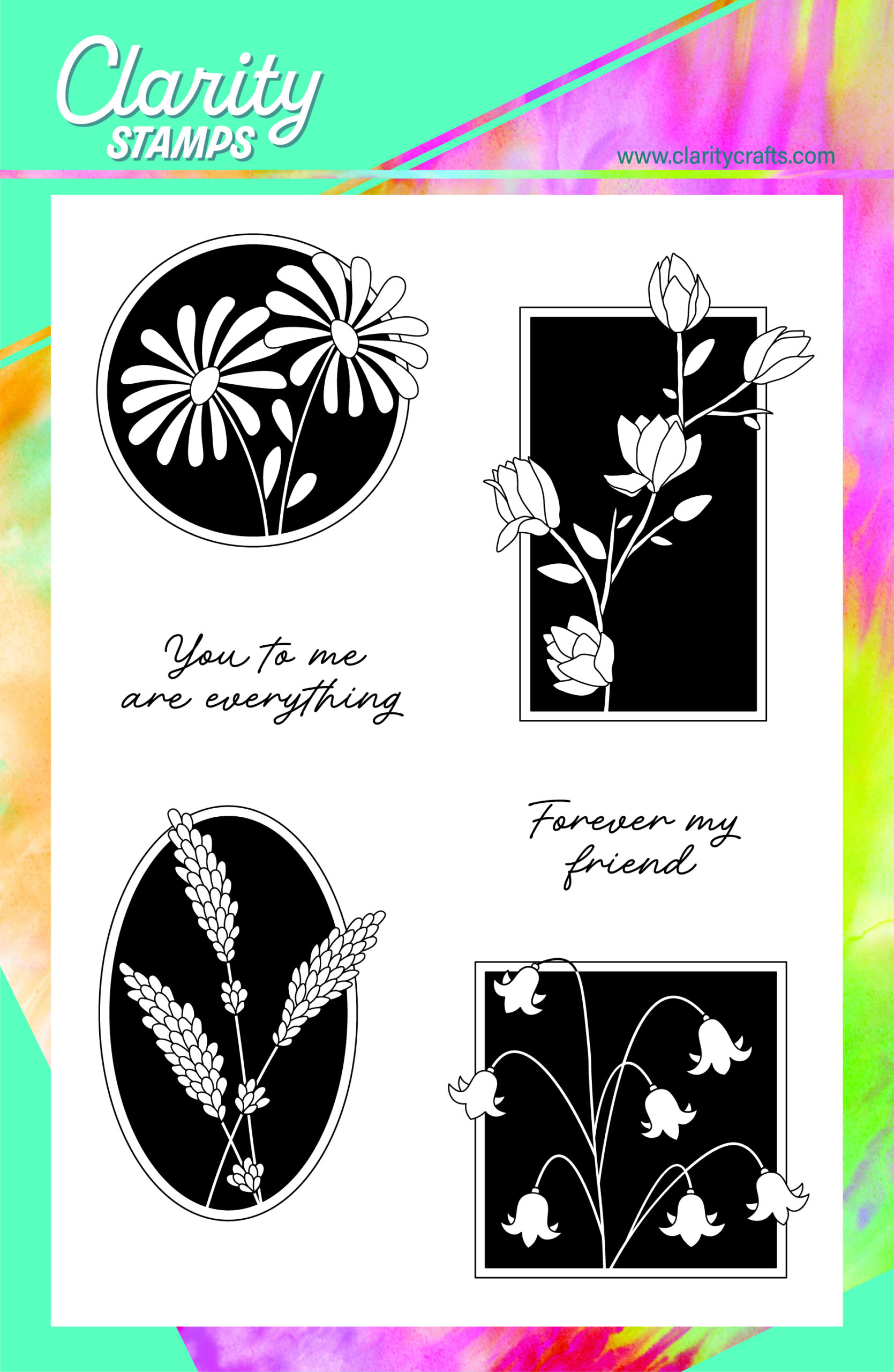 Create & Craft TV Shows – A Medley of Silhouette Frame Stamp Sets