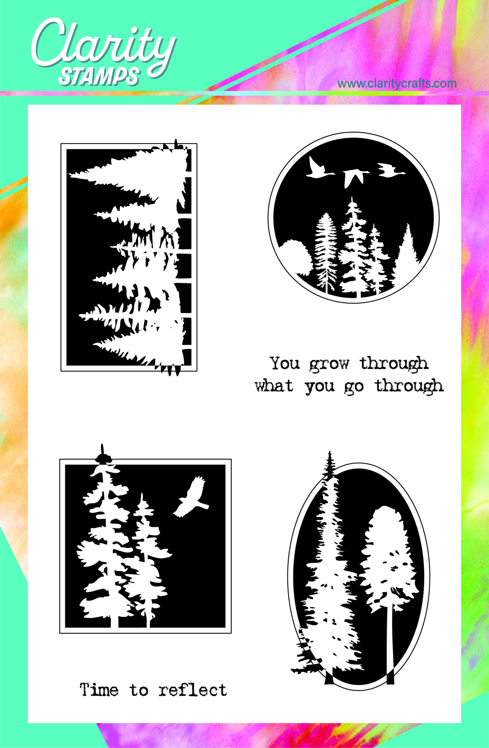 Create & Craft TV Shows – A Medley of Silhouette Frame Stamp Sets