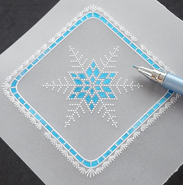 Clarity Matters Blog Tutorial: How To Make a Snowflake Card