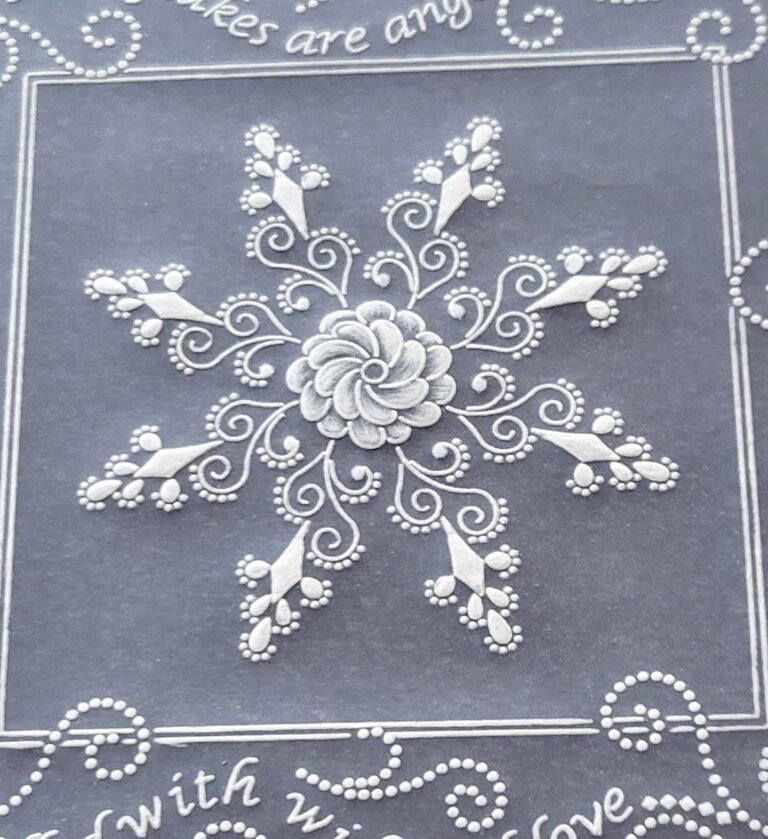 Clarity Matters Blog Tutorial: How to make another Snowflake Card!