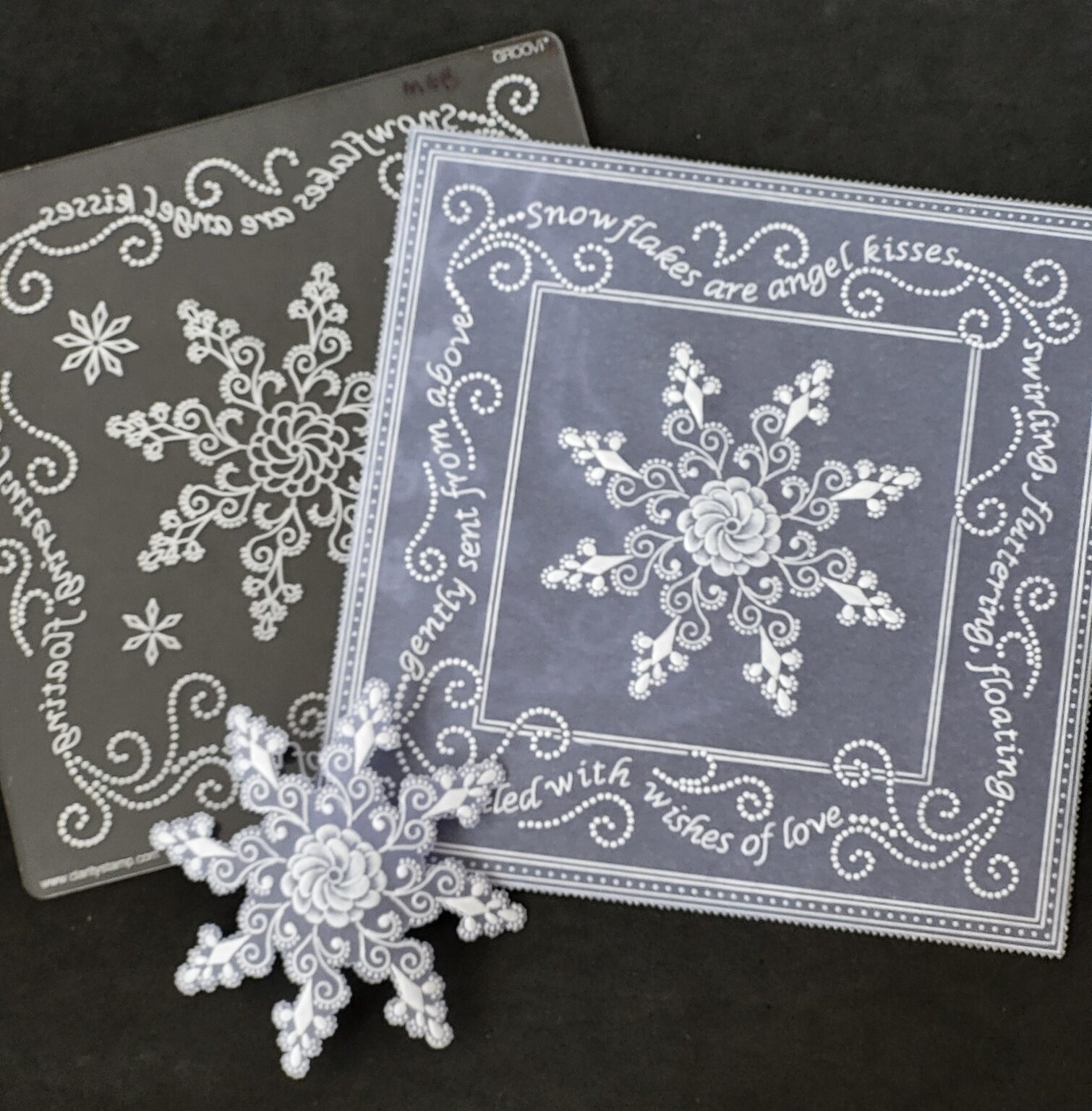Clarity Matters Blog Tutorial: How to make another Snowflake Card!