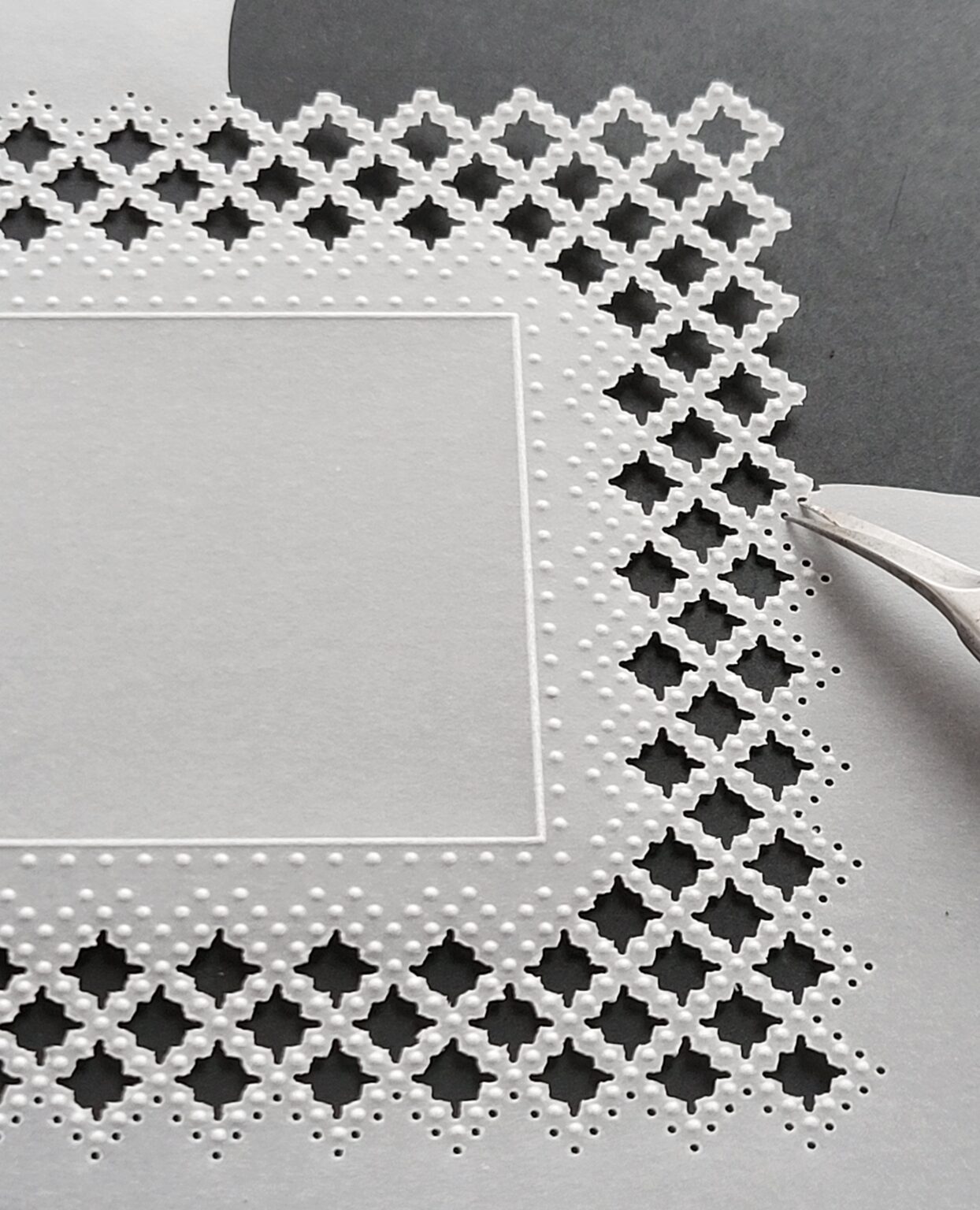 Clarity Matters Blog Tutorial: Lacy Cutwork Frame