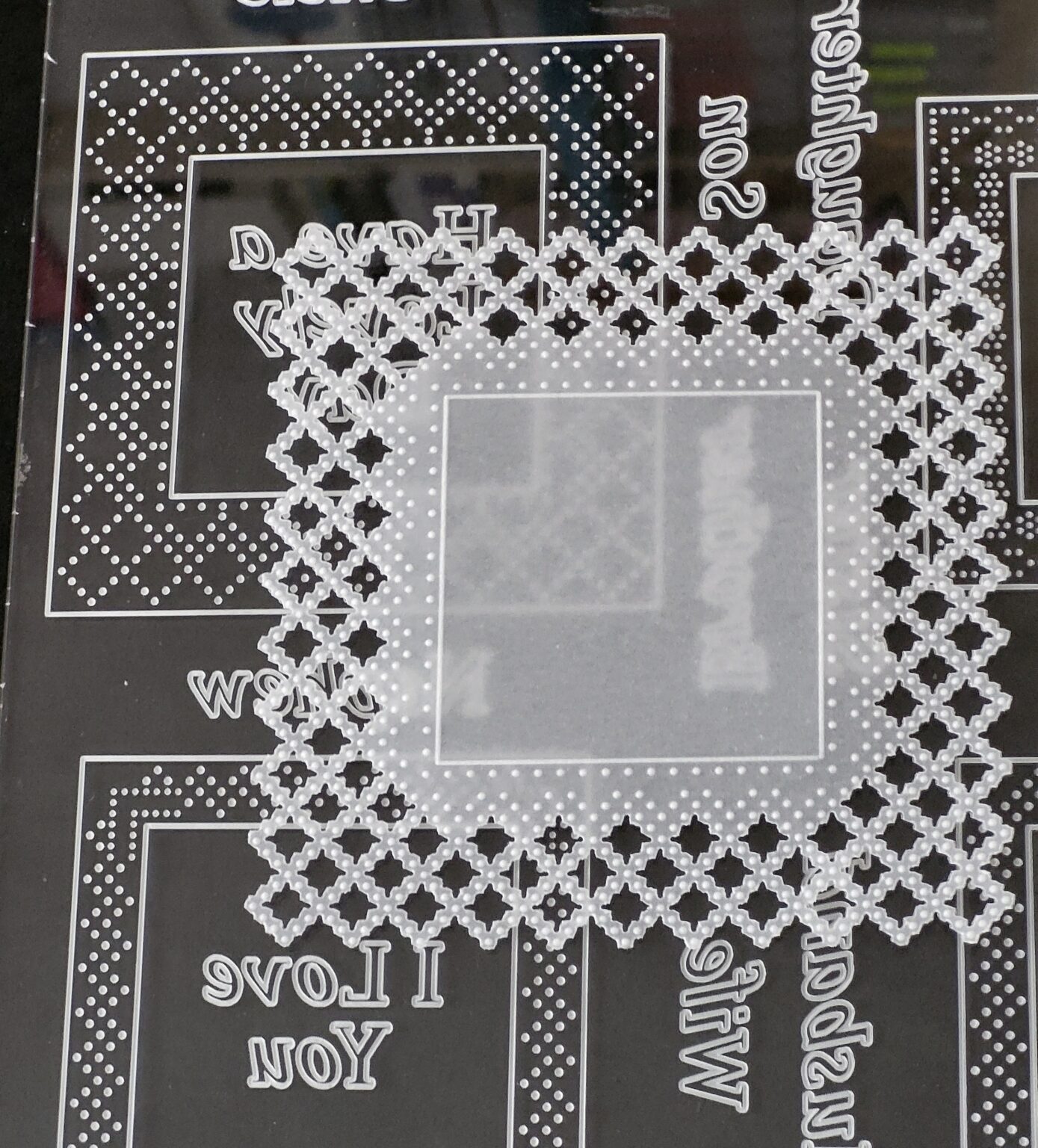 Clarity Matters Blog Tutorial: Lacy Cutwork Frame
