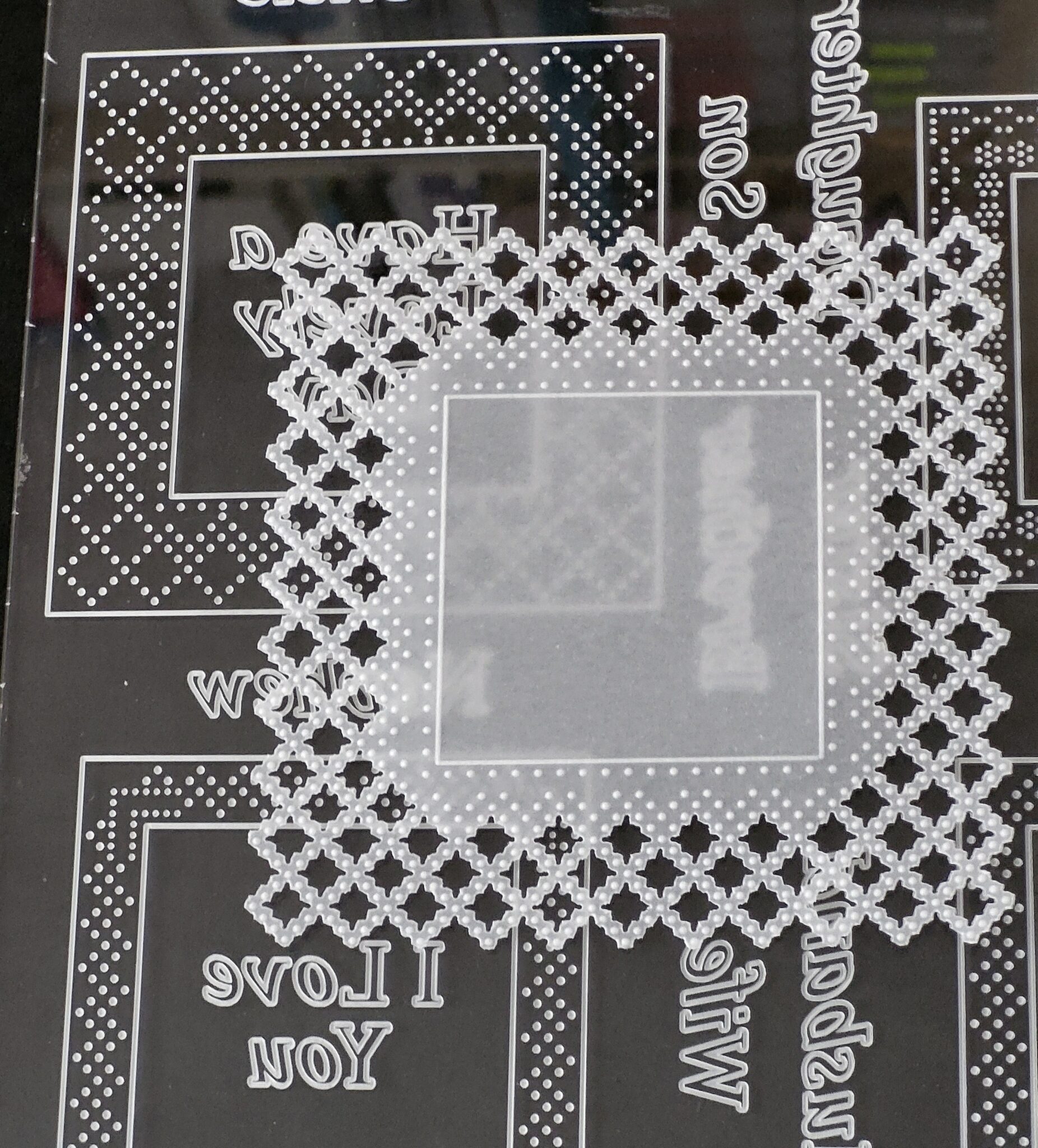 Clarity Matters Blog Tutorial: Lacy Cutwork Frame