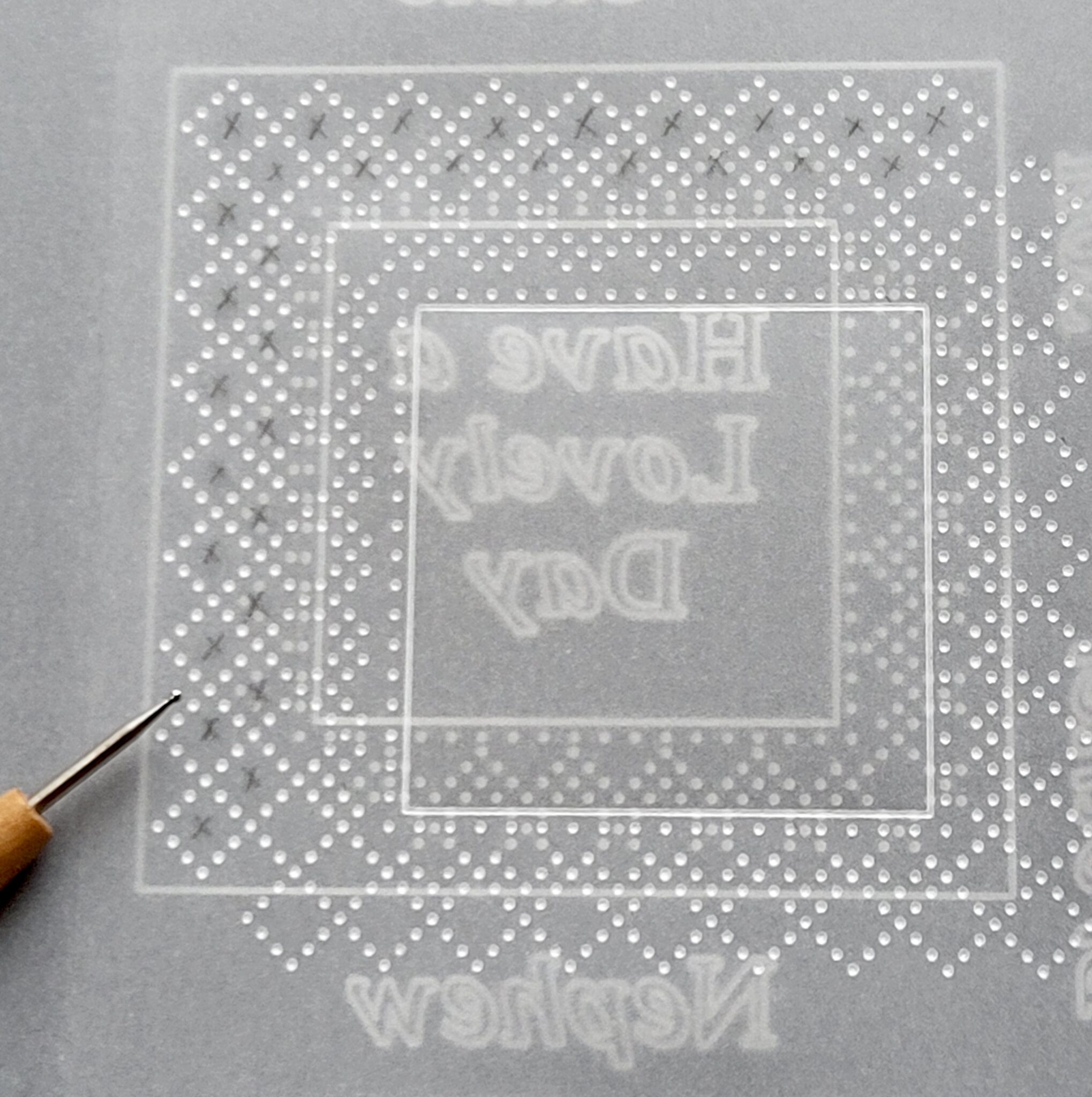 Clarity Matters Blog Tutorial: Lacy Cutwork Frame