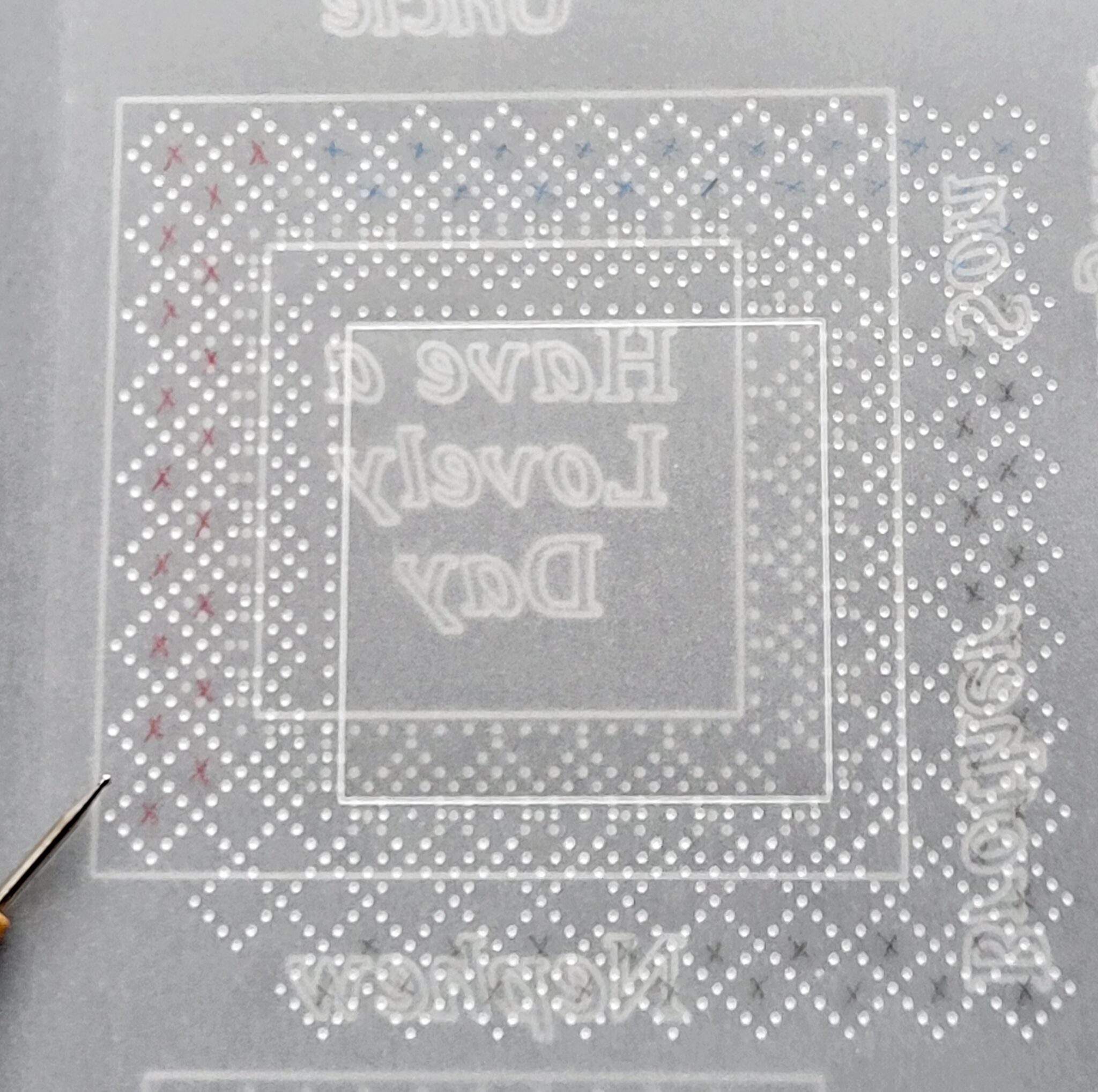 Clarity Matters Blog Tutorial: Lacy Cutwork Frame